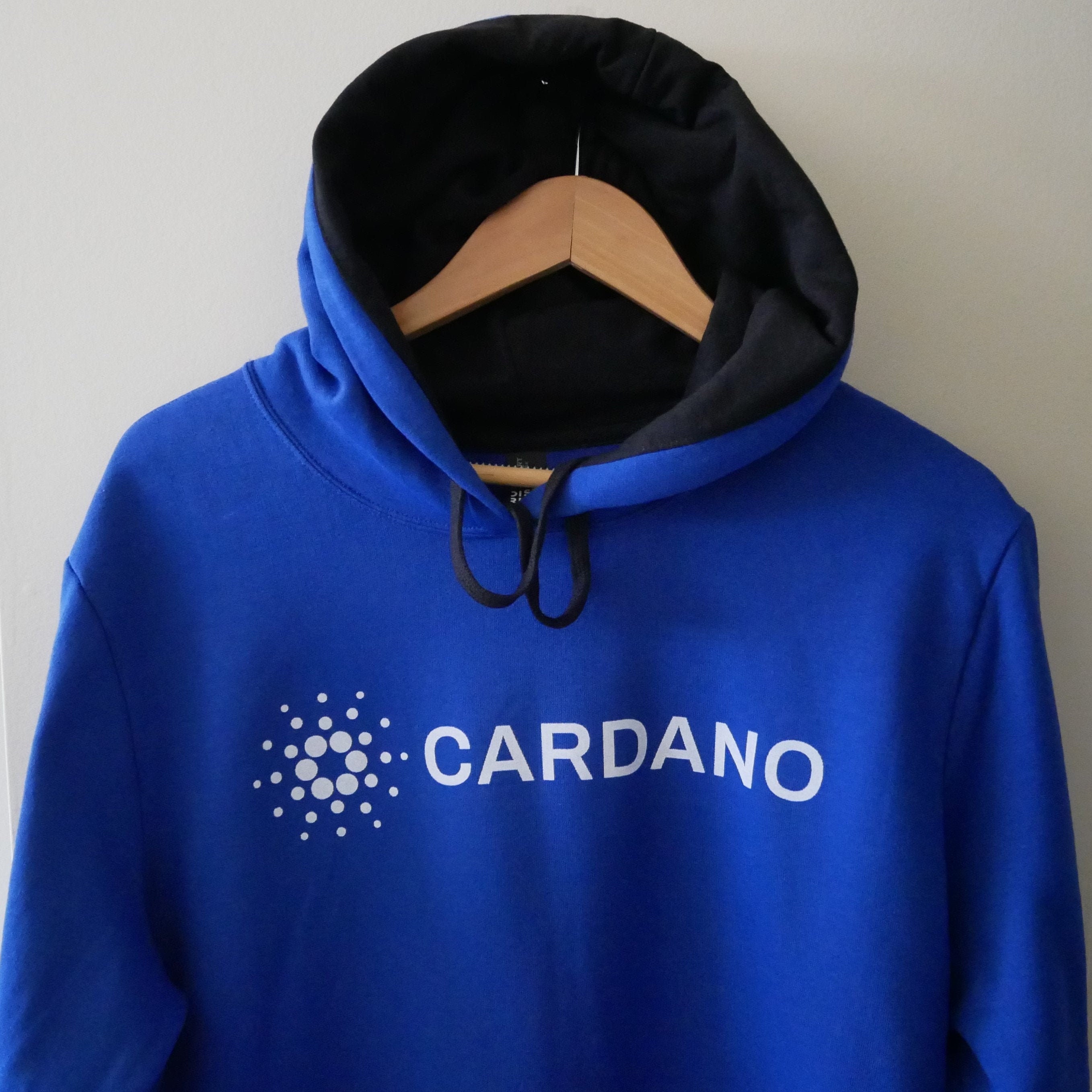 CARDANO Logo Hoodie royal Blue Black Interior Unisex / - Etsy