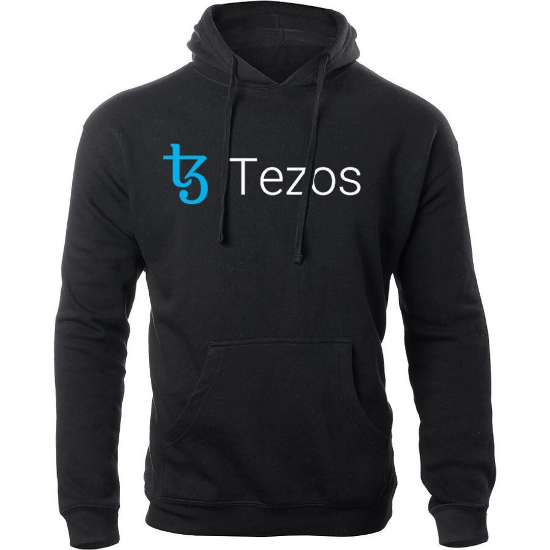 TEZOS Logo Hoodie black Unisex / Soft Comfortable Premium - Etsy