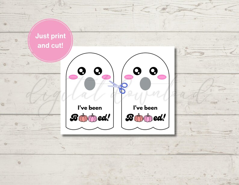 Halloween Boo Door Hanger Printable, I've Been Booed, You've Been Booed ...