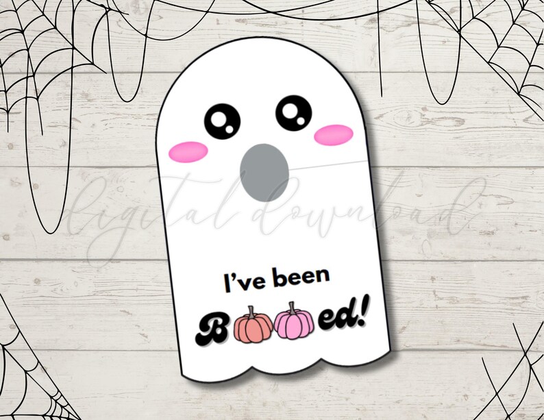 Halloween Boo Door Hanger Printable, I've Been Booed, You've Been Booed ...