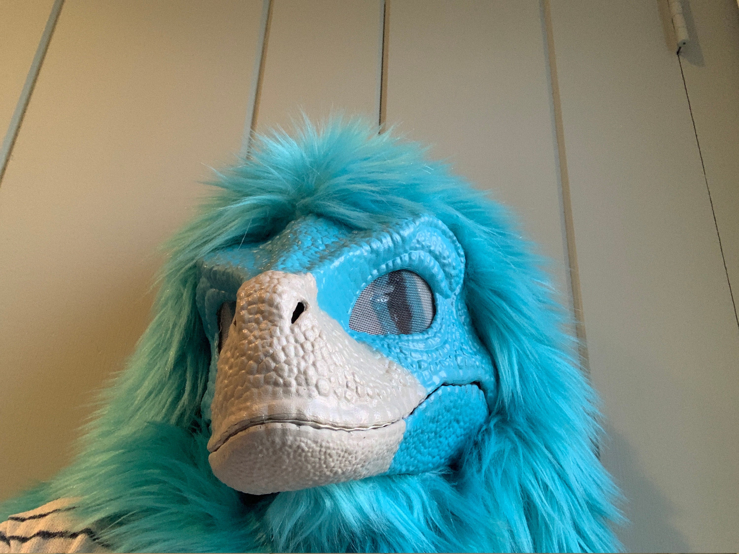 Custom Dino mask commission with or without fur | Etsy