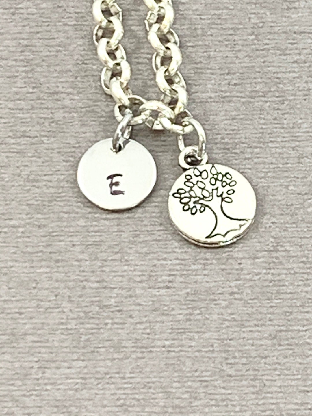 Tree of Life Charm Silver Tone Tree Charm Bracelet Custom - Etsy