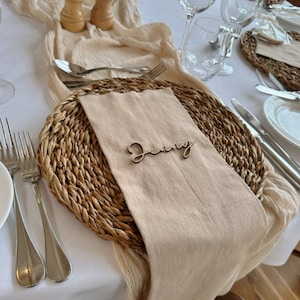 Rustic Laser Cut 3mm MDF Wedding Place Names | Table Names | Place ...