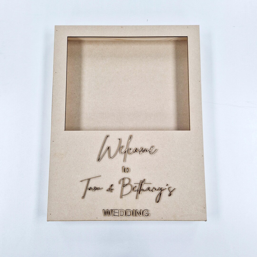 Unpainted Flower Box Welcome Sign Frame for DIY Wedding Party Flower ...