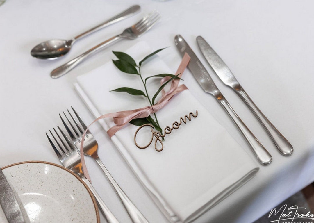 Rustic Laser Cut 3mm MDF Wedding Place Names | Table Names | Place ...