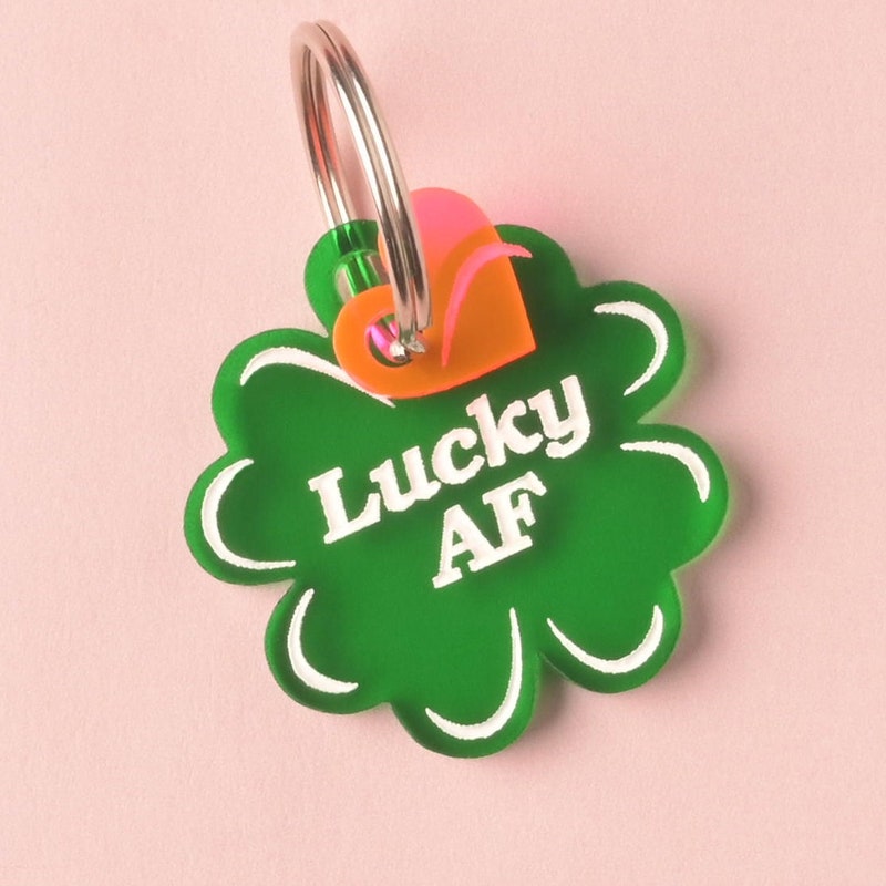 Clover Dog Tag - Etsy