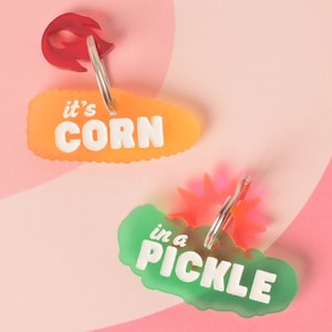 It's Corn, Corn on the Cob Personalized Pet Tag, for Vegetable Loving ...