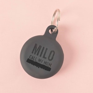 Personalized Silicone AirTag Pet Tag: Engraved Dog Cat Collar ID - Etsy