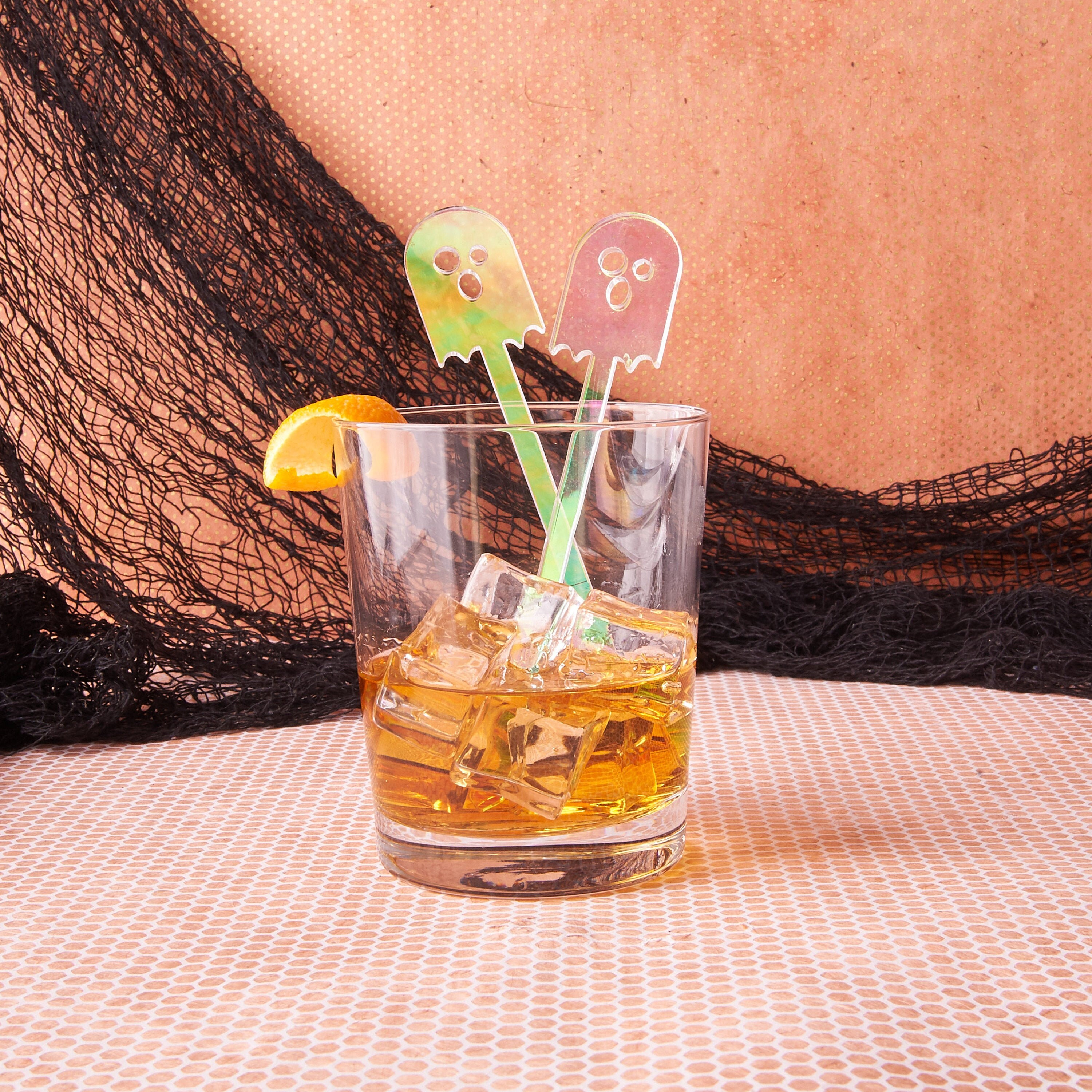 Ghost Party Stir Sticks, Halloween Swizzle Sticks, Goth Style, Haunted ...