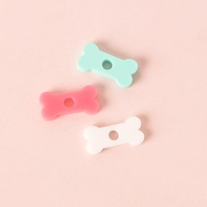 Bone, Seasonal Mini, Tiny Accessory for Pet ID Tag, Dogs Add-on Charm ...
