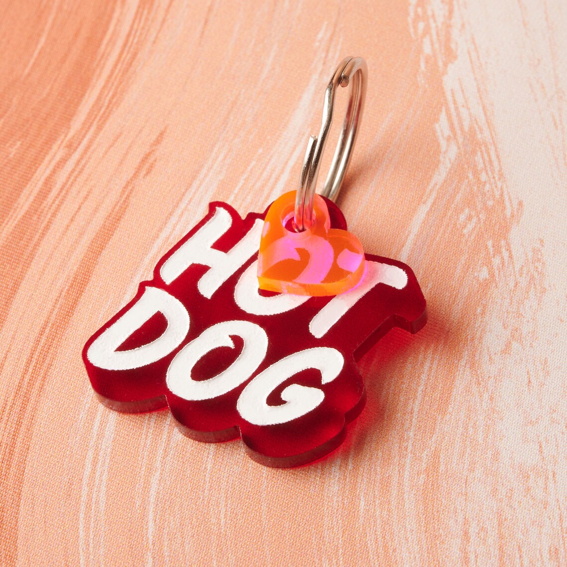 Hot Dog Personalized Pet Tag Summer Dog ID Wiener Dog Ready | Etsy