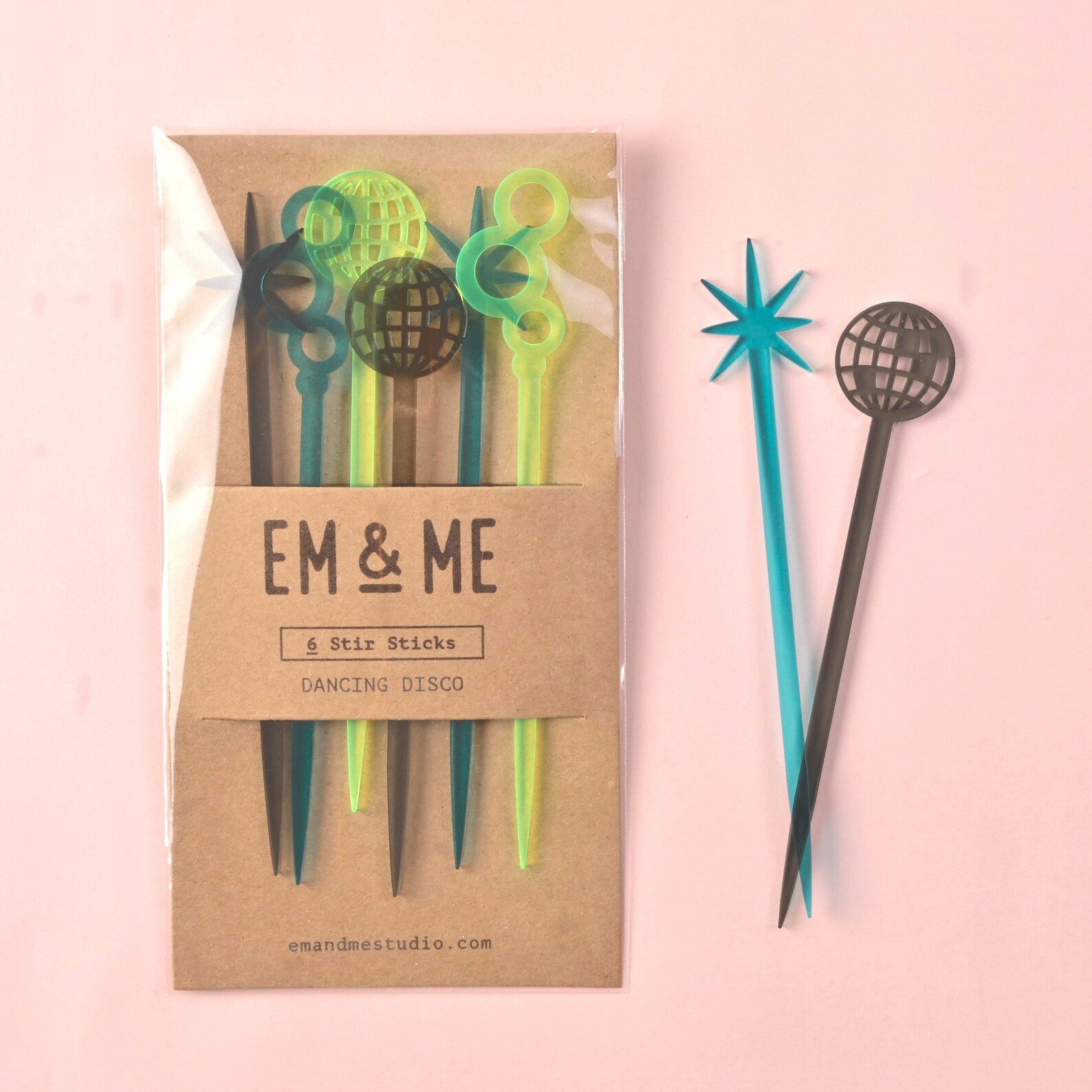 Dancing Disco Stir Sticks Party Time Swizzle Sticks 70s - Etsy