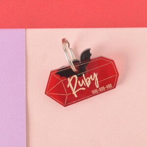 Crystal Energy Personalized Pet Tag, Fancy Cat and Dog ID Tag - Etsy