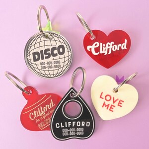 Large Disco Ball Pet ID Tag: Personalized Dog Tag, Heavy Duty - Etsy