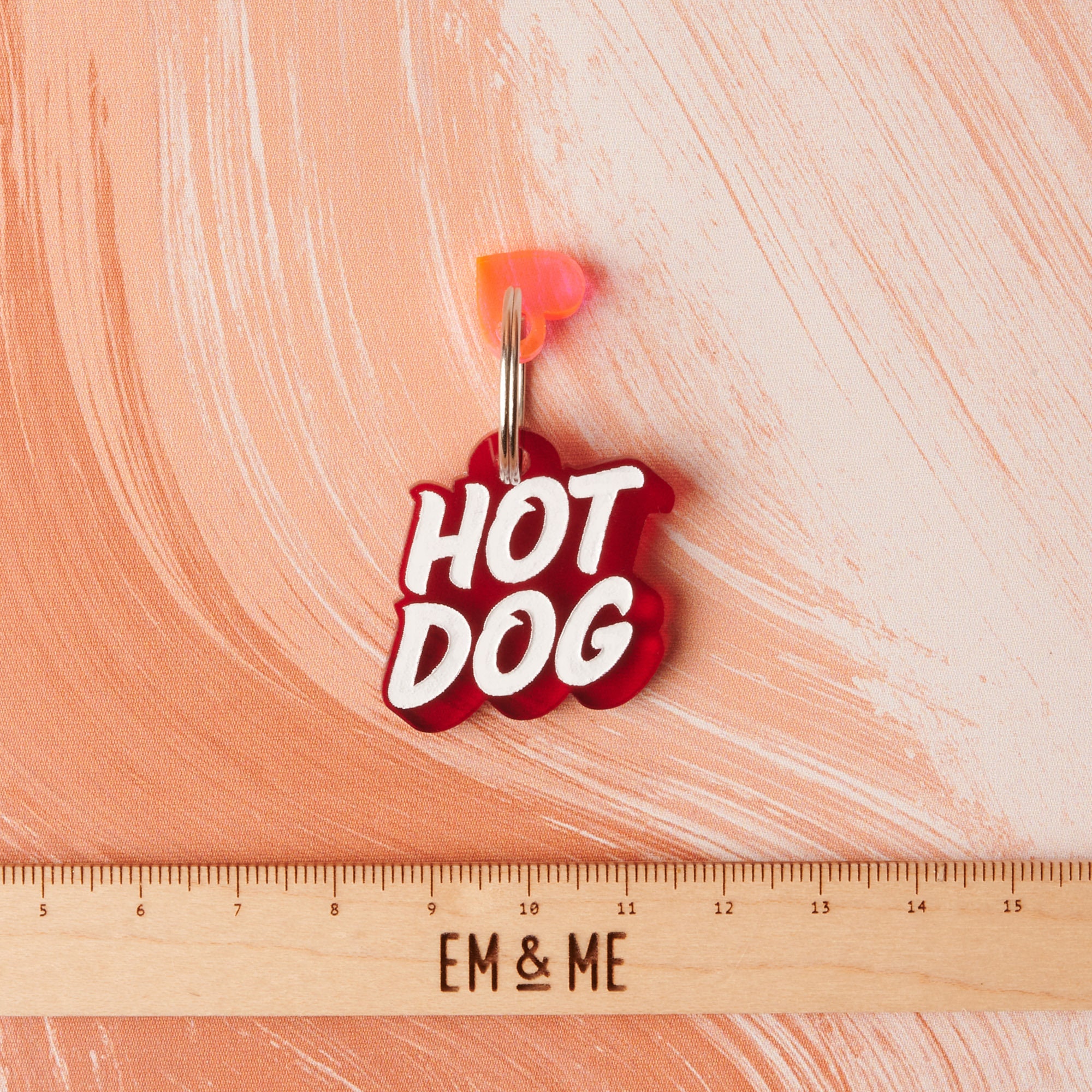 Hot Dog Personalized Pet Tag Summer Dog ID Wiener Dog Ready | Etsy