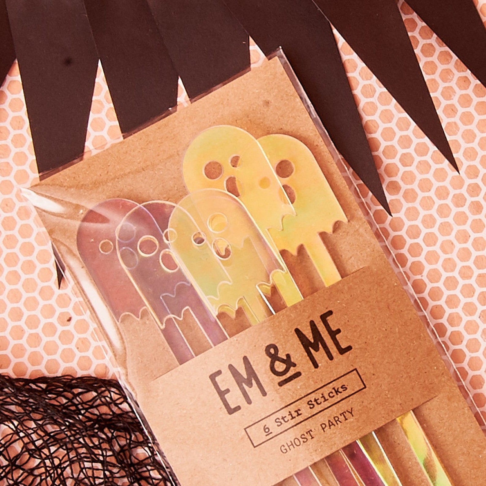Ghost Party Stir Sticks Halloween Swizzle Sticks Goth Style - Etsy