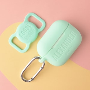 Customizable Silicone Airpods Pro 2 Case With Clip, Personalized Soft ...