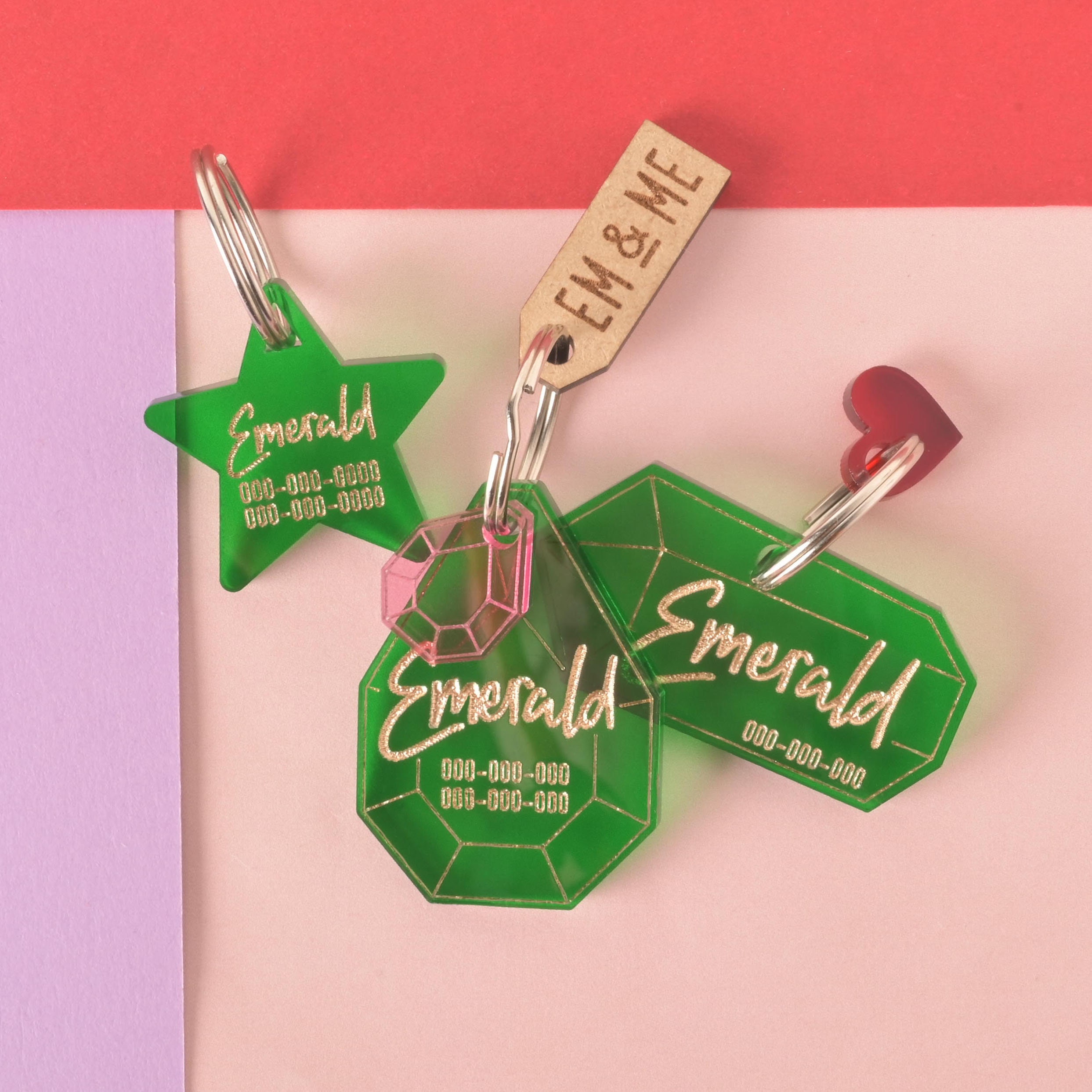 Crystal Energy Personalized Pet Tag, Fancy Cat and Dog ID Tag - Etsy