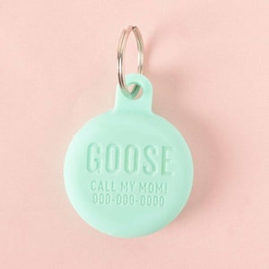 Personalized Silicone AirTag Pet Tag: Engraved Dog Cat Collar ID - Etsy