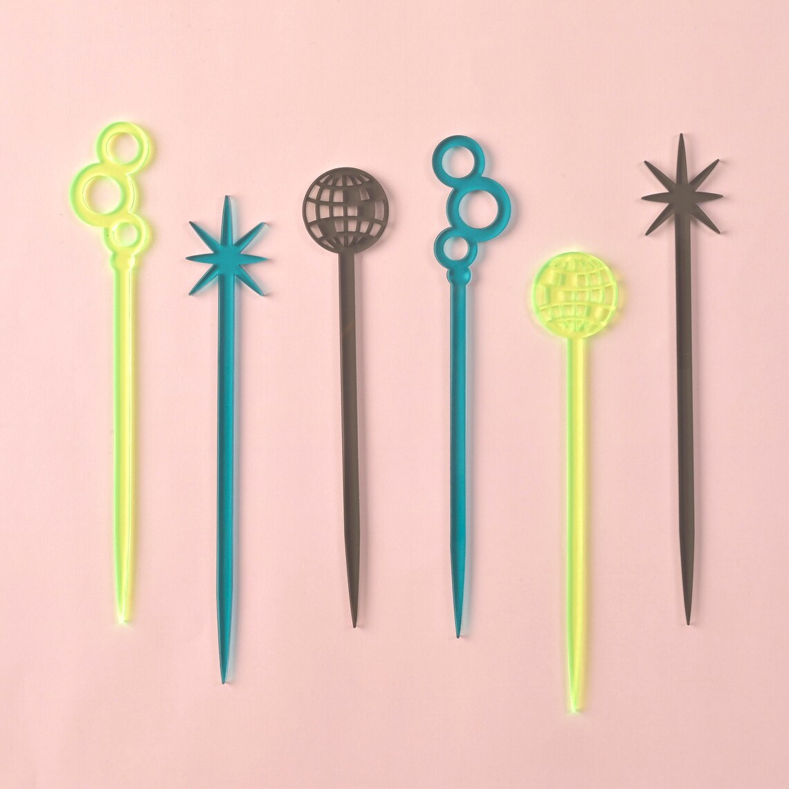 Dancing Disco Stir Sticks, Party Time, Swizzle Sticks, 70s Style ...