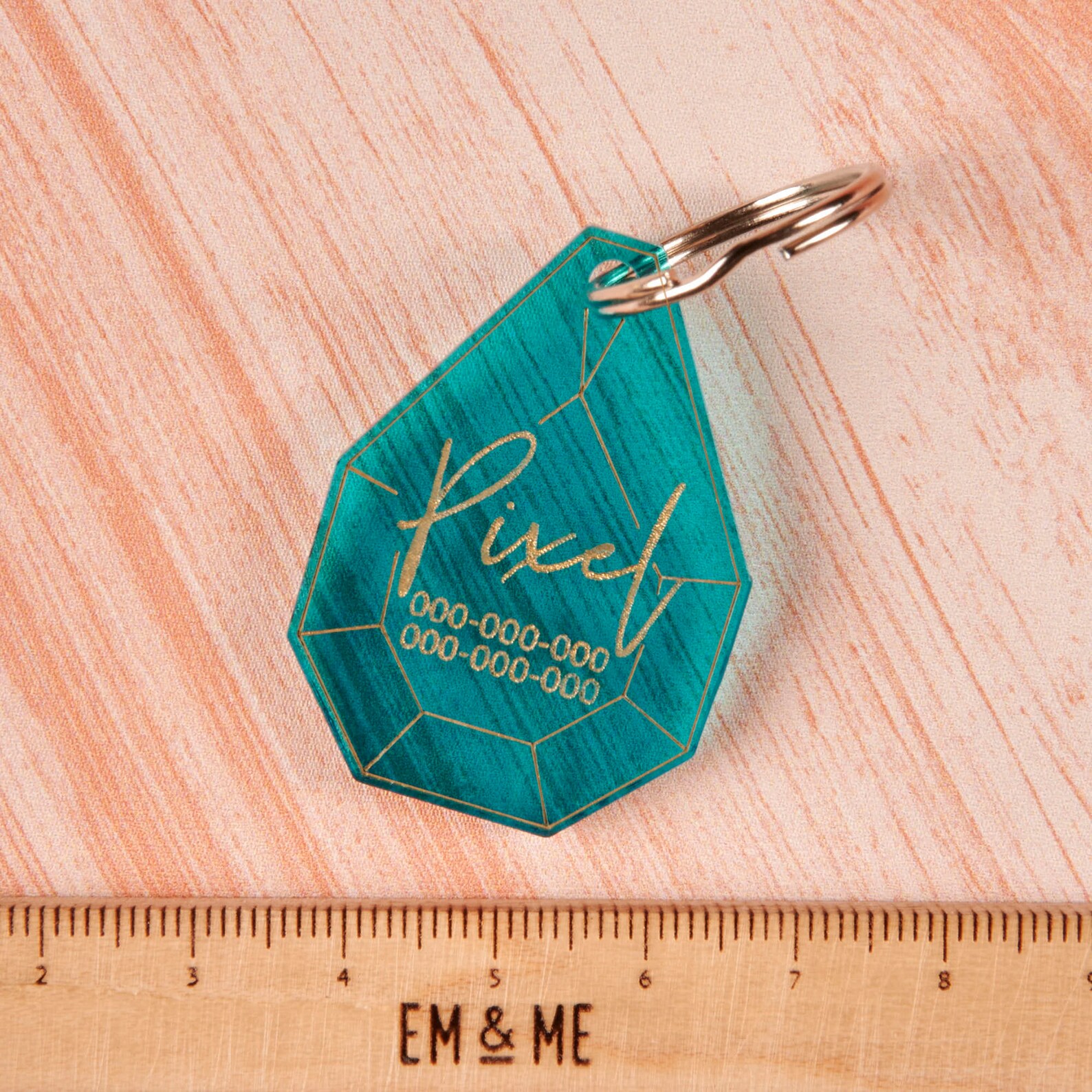 Glamorous Gem Personalized Pet Tag Fancy Cat and Dog ID Tag | Etsy