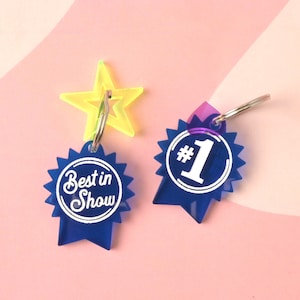 Best in Show, Blue Ribbon, #1, Number One, First Place Personalized Pet ...