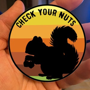 Check Your Nuts! Testicular Cancer Awareness Die Cut Vinyl Sticker~item ...