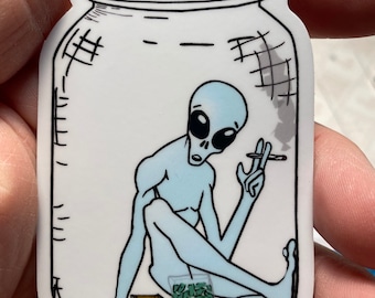 Alien in Jar | Etsy