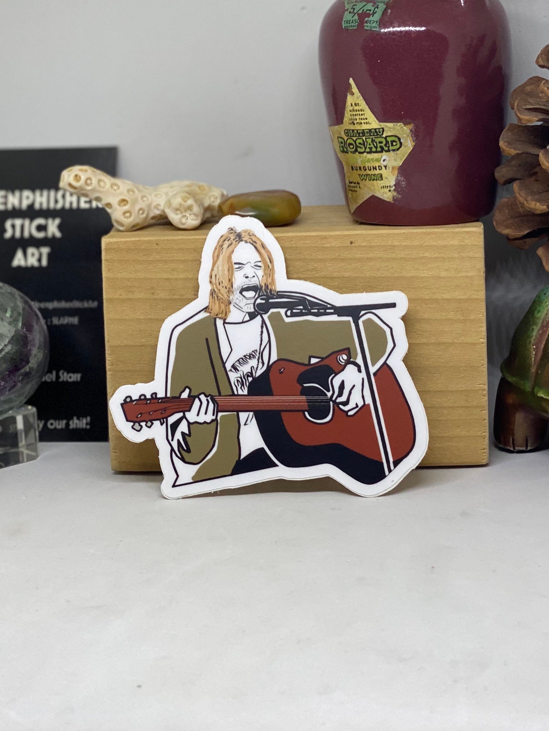 Kurt Cobain Thick Gauge High Quality Vinyl Stickeritem136 | Etsy