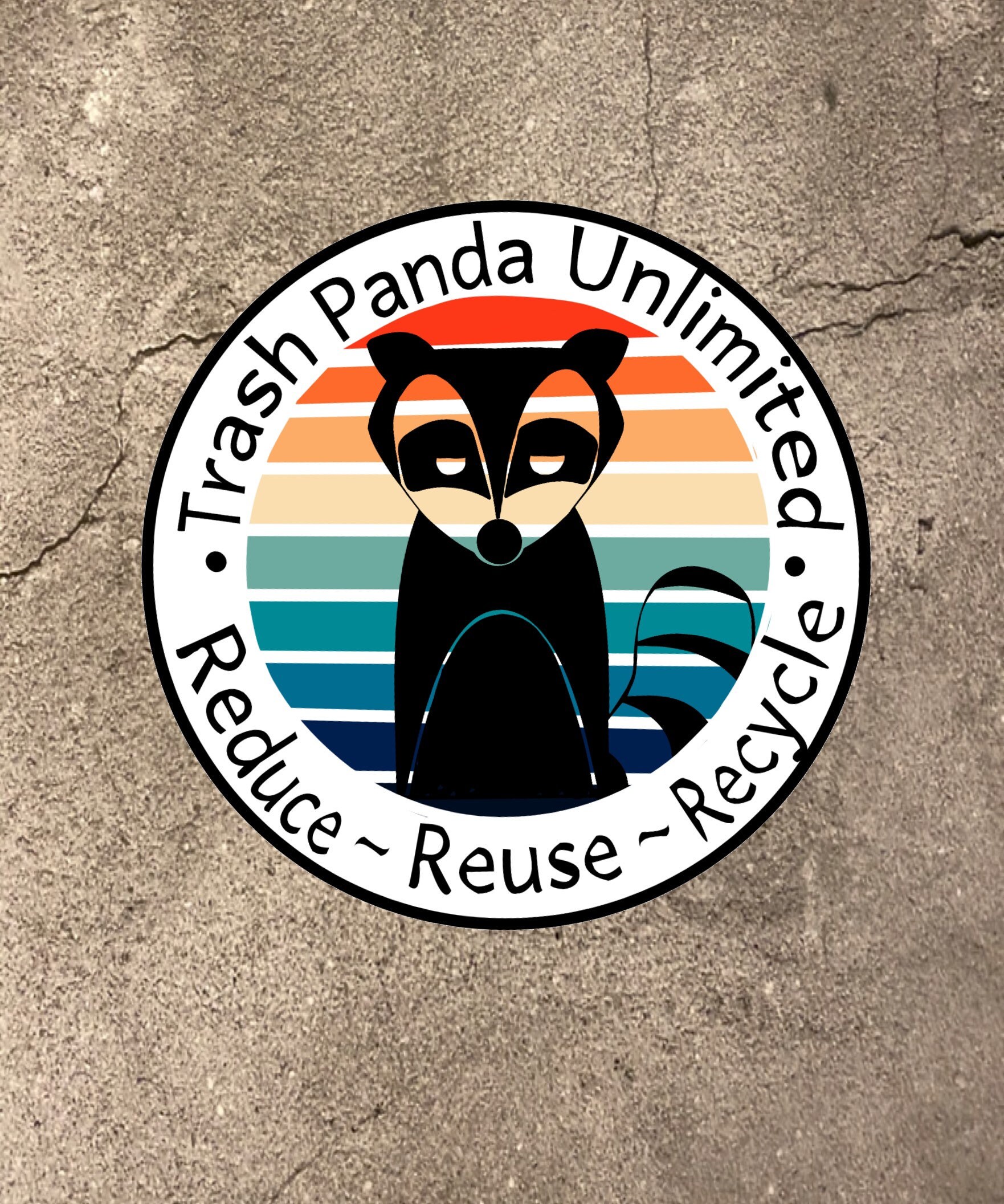 Trash Panda Recycling Sticker~item#65 - Etsy