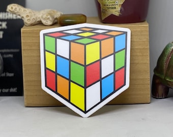 Melting Rubik's Cube SIZES Vinyl Decal Sticker Laptop Car - Etsy