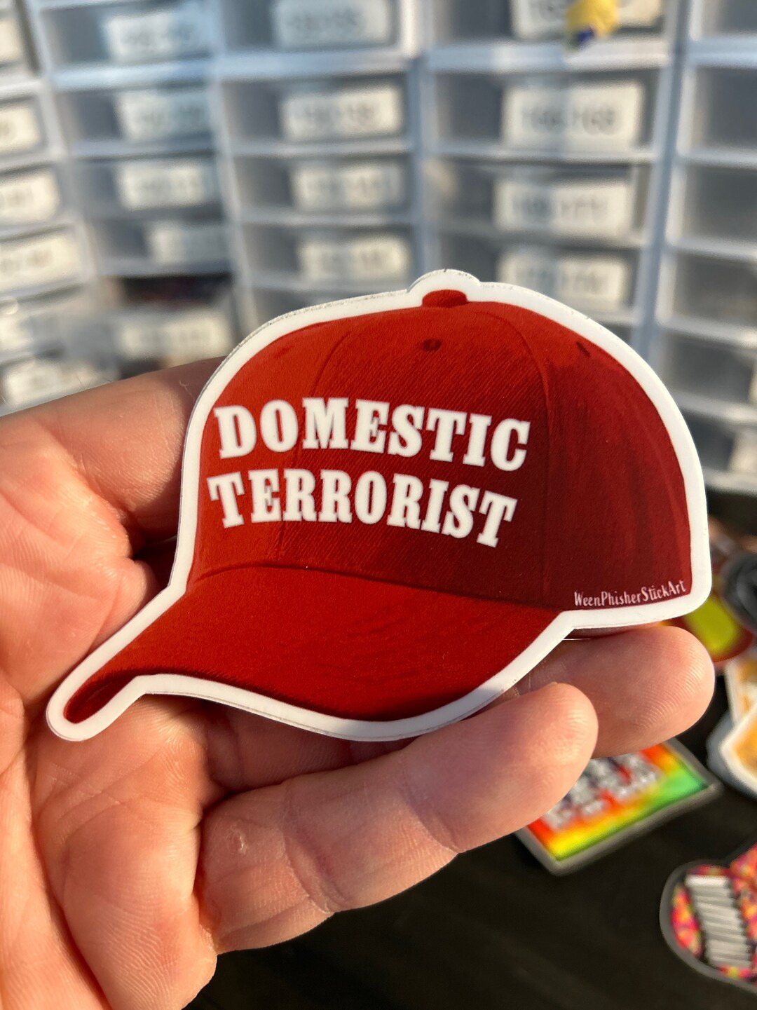 Red Hat Die Cut Vinyl Sticker ITEM#115 - Etsy