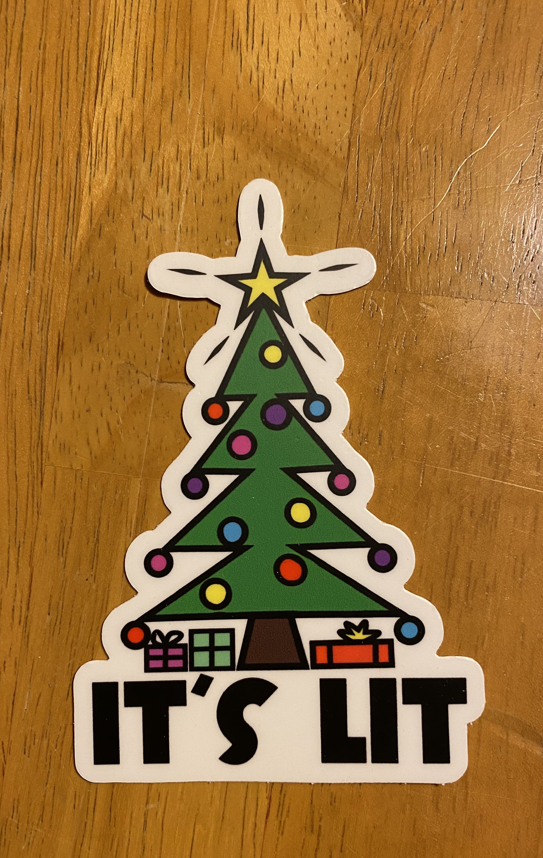 Its Lit Christmas Sticker Thick Gauge High Quality Vinyl | Etsy