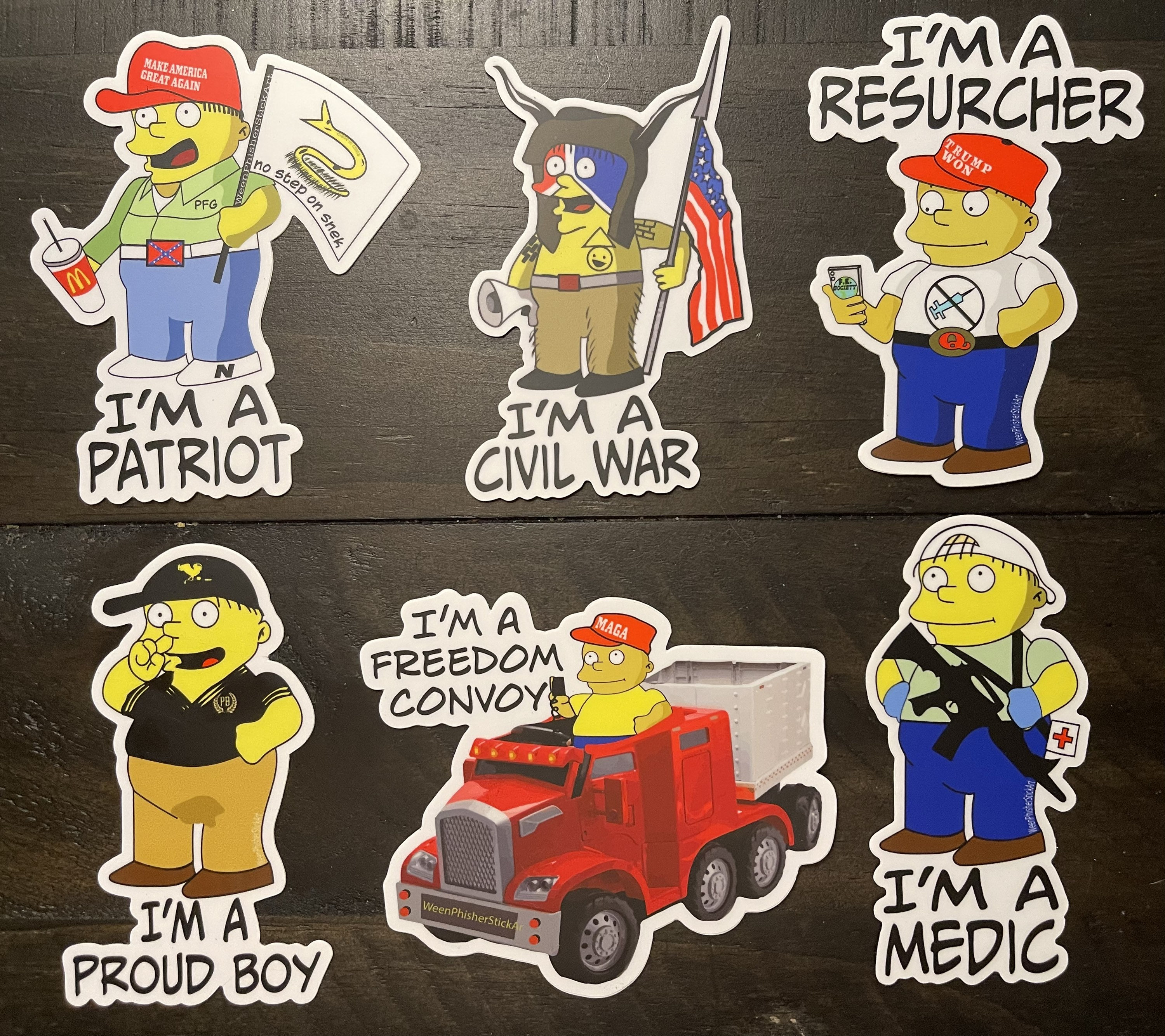 Ralph Wiggum 6 Sticker Pack Die Cut Sticker ITEM237 - Etsy Australia