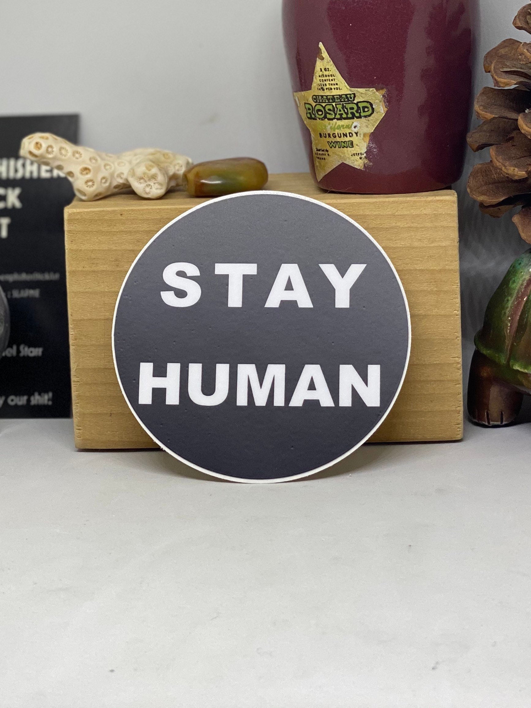 Stay Human 3 Circle Sticker Michael Franti & Spearhead - Etsy