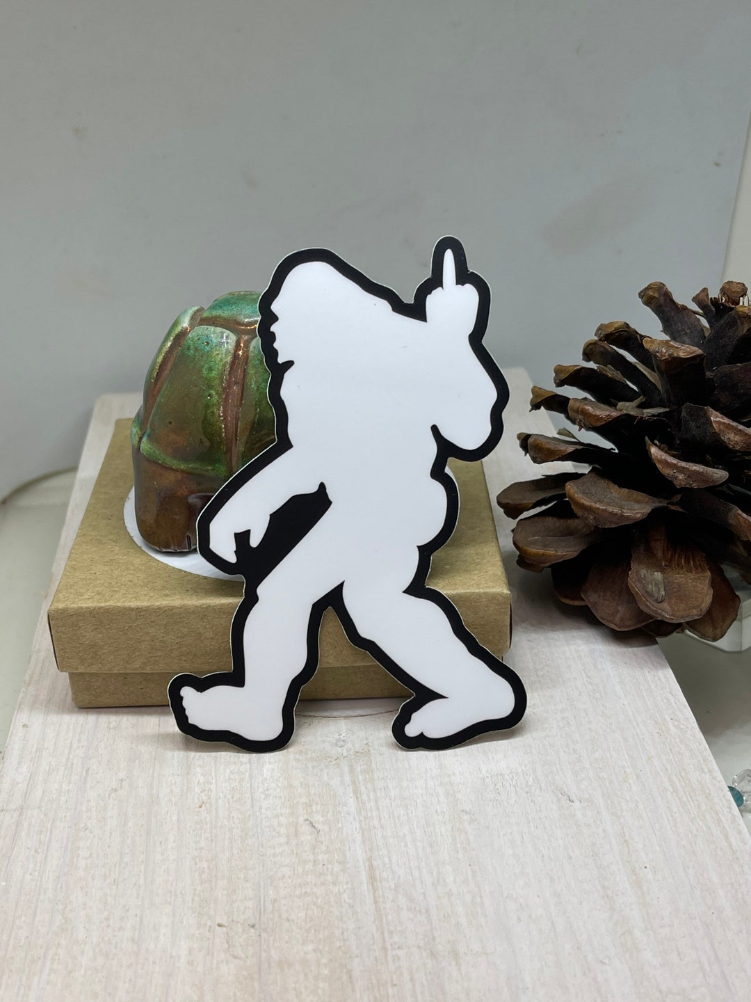 Bigfoot Flipping off High Quality Die Cut Sticker ~ Item #100 - Etsy