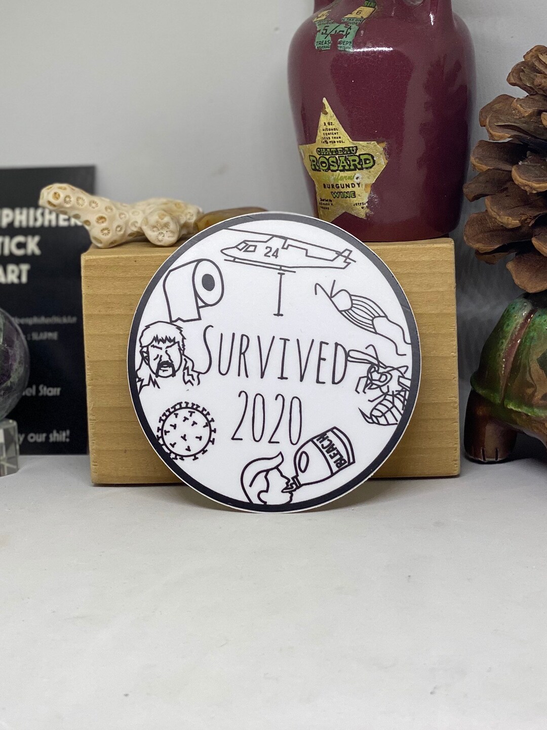 I Survived 2020 Vinyl Sticker Item 94 - Etsy