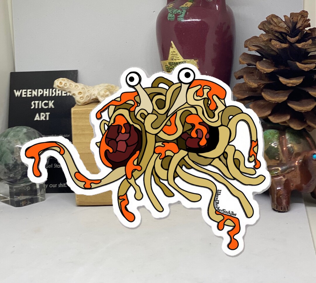 Flying Spaghetti Monster Die Cut Sticker~item# 272 - Etsy