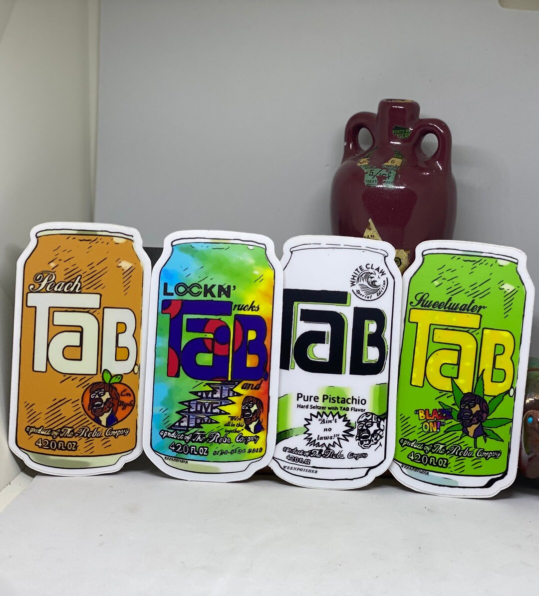 TAB 4 Pack Die Cut Vinyl Sticker ITEM# - Etsy