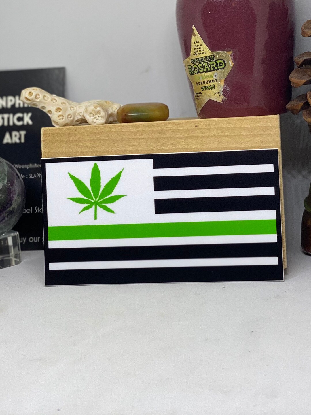 Thin Green Line Stickersticker~#161 - Etsy