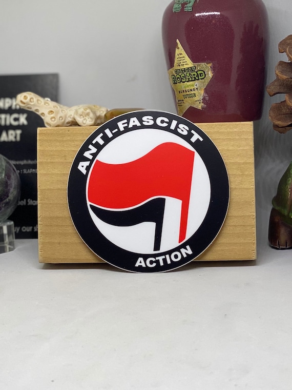 Anti-fascist Die Cut Vinyl Sticker ITEM141 | Etsy
