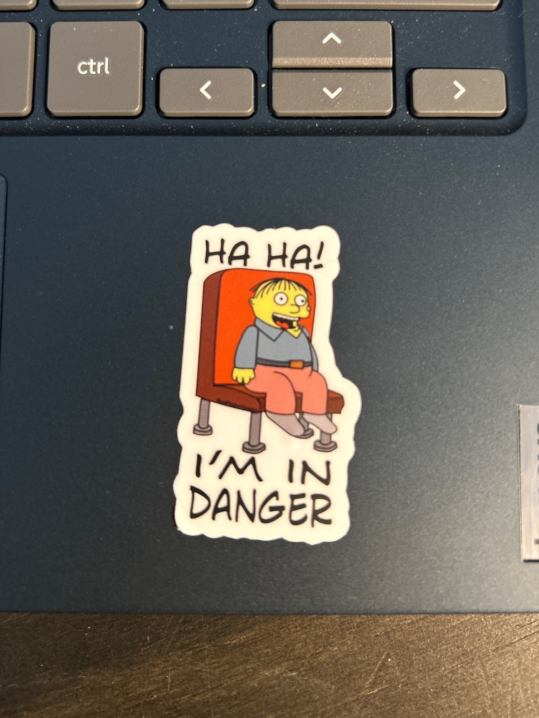 2x1.5 Im in Danger Ralph Wiggum High Quality Die Cut Vinyl Sticker 244 ...