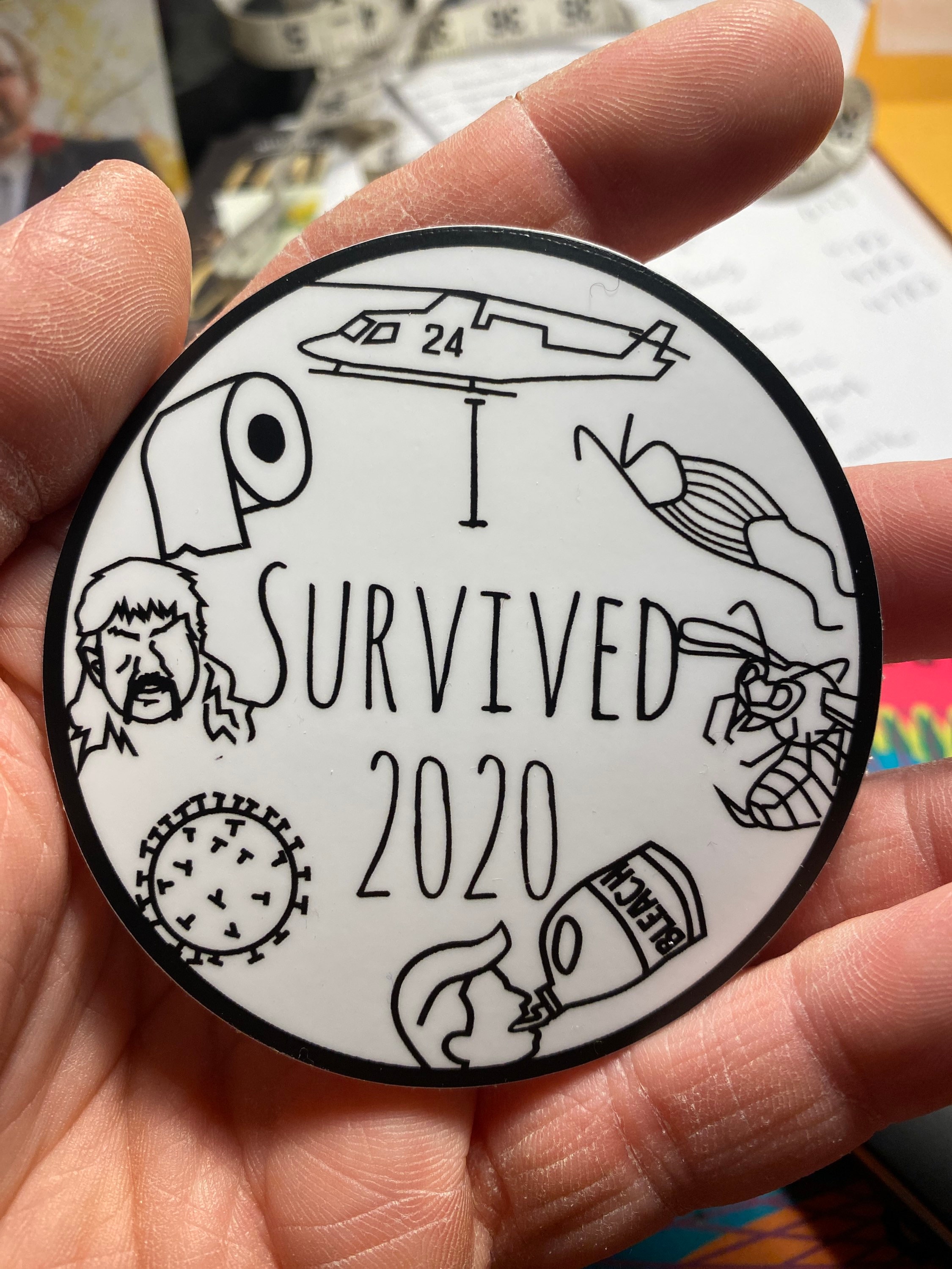 I Survived 2020 vinyl sticker Item 94 | Etsy