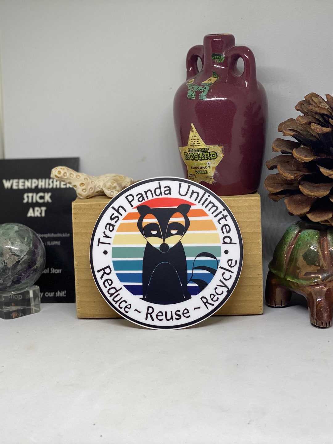 Trash Panda Recycling Sticker~item#65 - Etsy