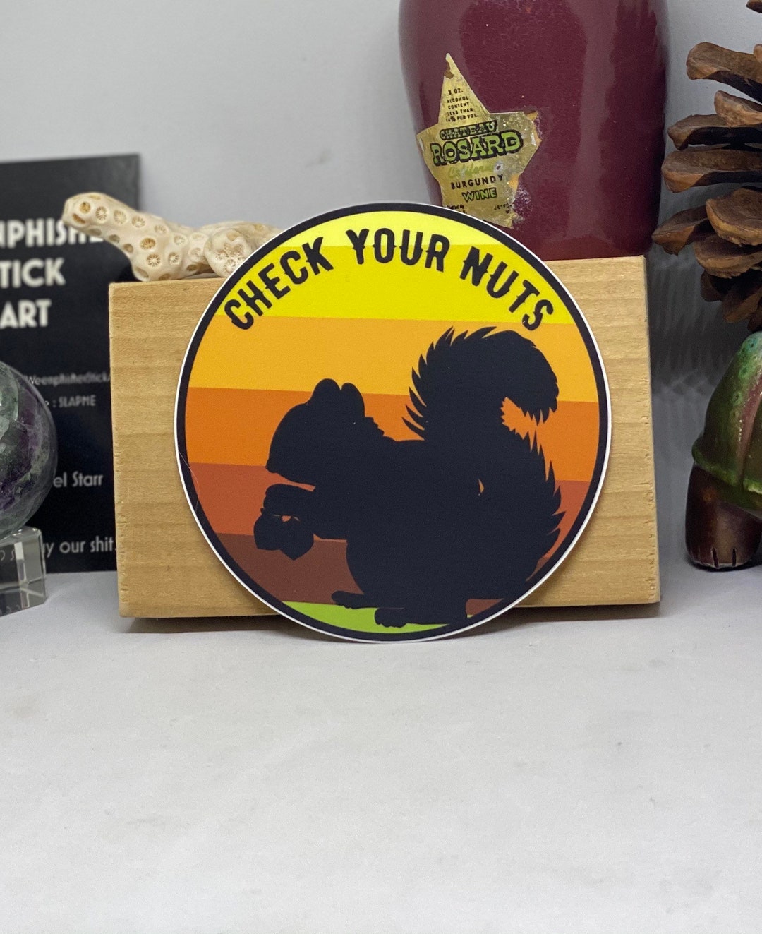 Check Your Nuts! Testicular Cancer Awareness Die Cut Vinyl Sticker~item ...