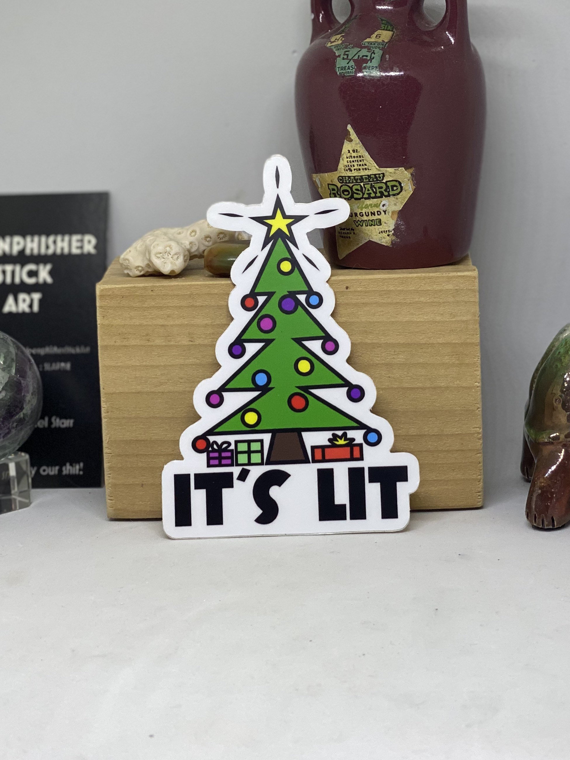 Its Lit Christmas Sticker Thick Gauge High Quality Vinyl | Etsy