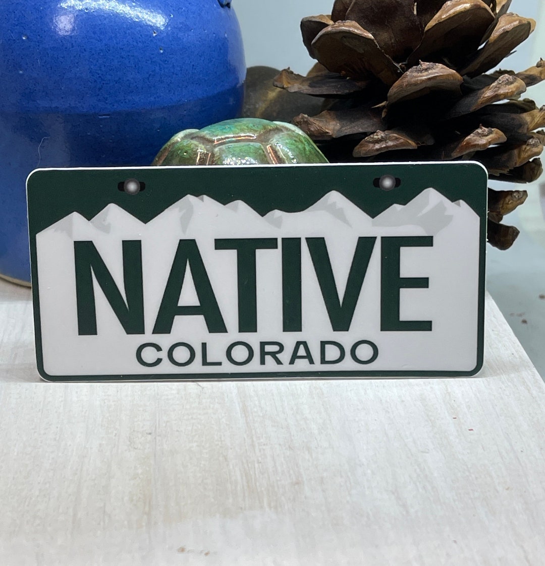 Colorado Native License Plate High Quality Die Cut Vinyl Sticker Item ...