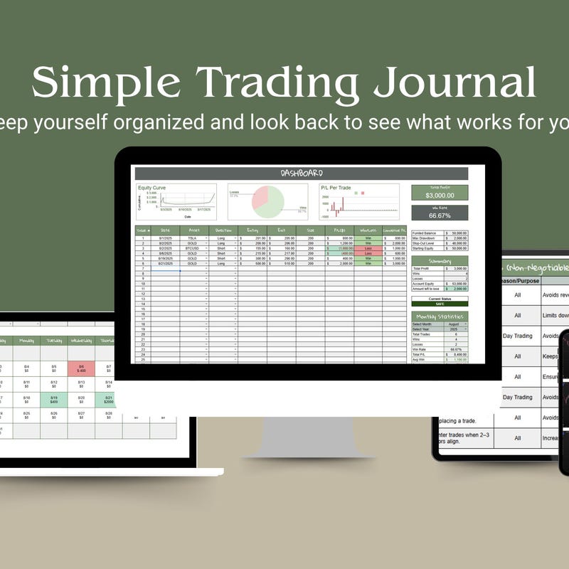 Trading Plan Checklist - Etsy