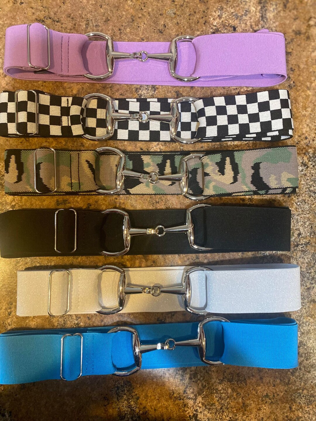 Childrens Equestrian Horse Snaffle Bit Belt Elastic One Size Fits All ...