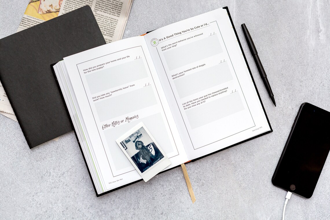 Puppy Journal : A Guided Journal to Document the First Year - Etsy